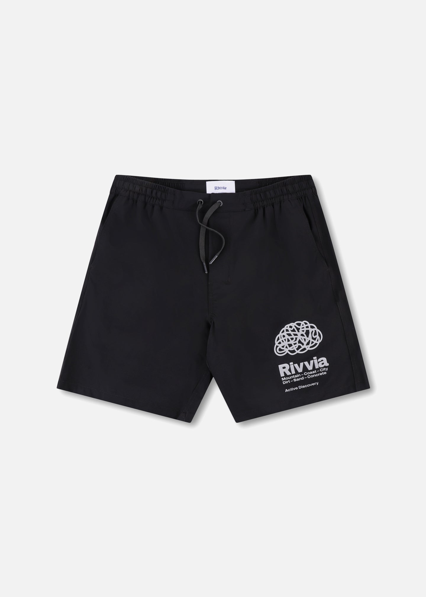 SCATTER BRAIN DAILY RIDE SHORT : BLACK GREY – rivviaprojects_aus
