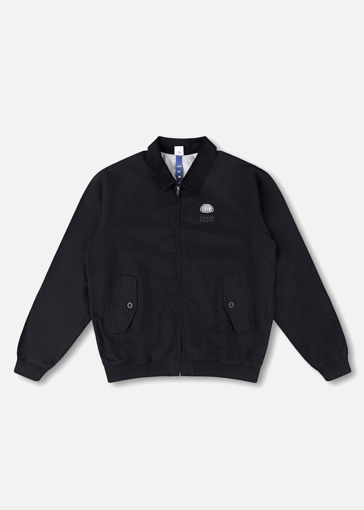 CLUB JACKET : BLACK CHARCOAL – rivviaprojects_aus